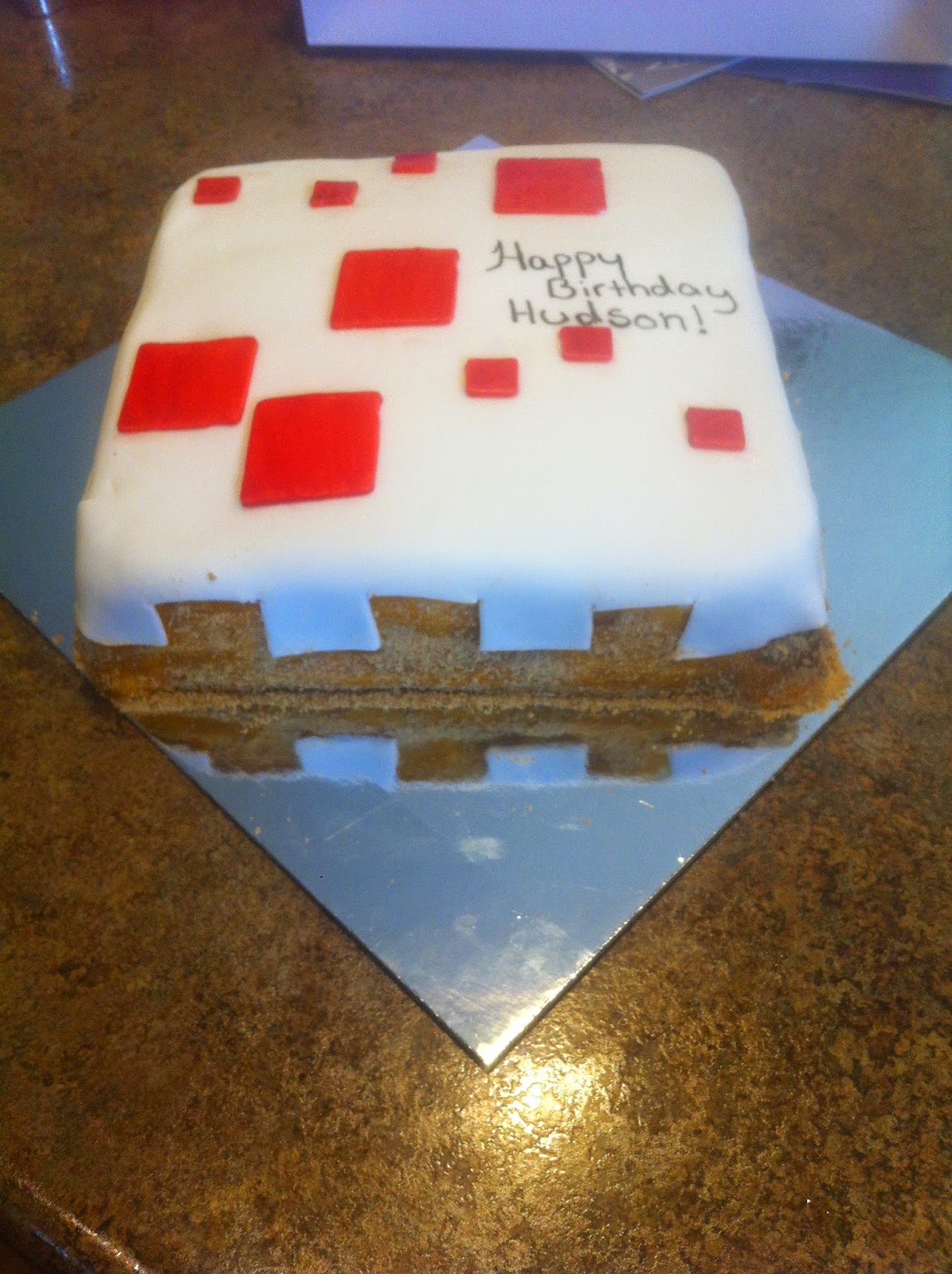 Cakes and Bakes: Minecraft Cake Cake / Hudson's 10th Birthday